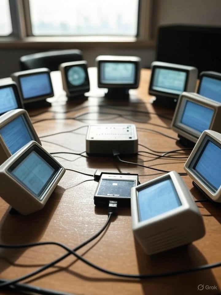 Tech Enthusiasts Bond 12 Dial-Up Modems for 668 Kbps Speed Revival