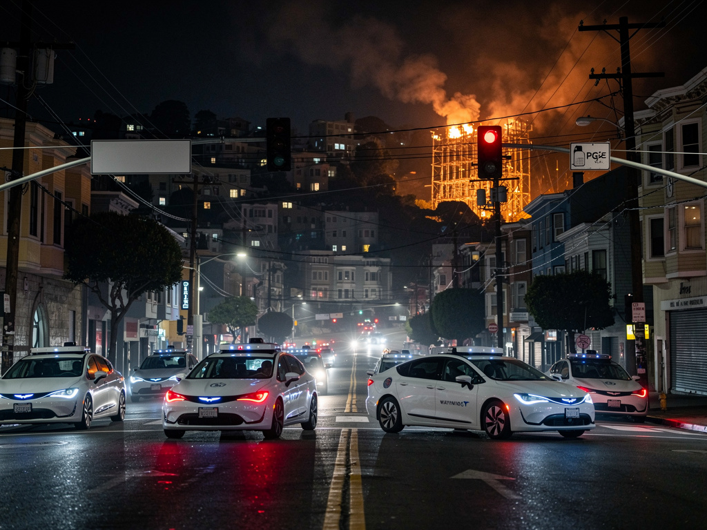 San Francisco Power Outage Stalls Waymo Robotaxis, Sparks Traffic Jams